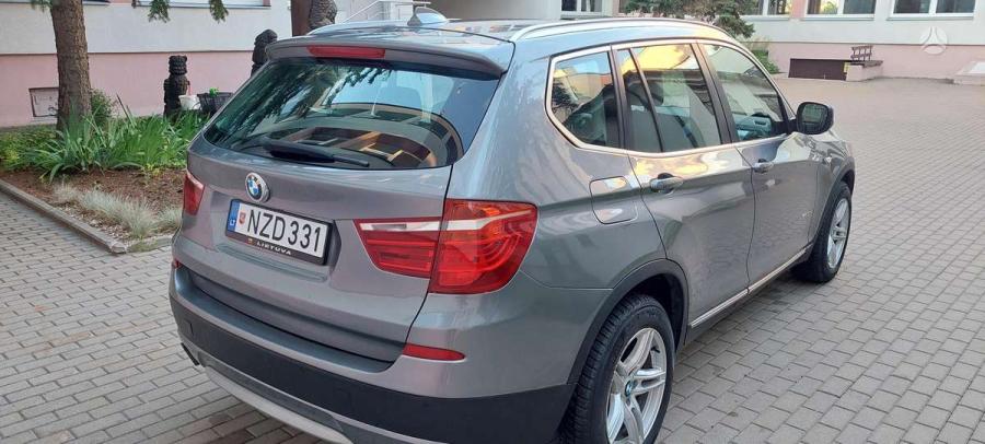 Pelēks BMW X3 2012 Viļņa, ar dzinēja tilpumu 3.00 L un nobraukumu 253 tūkst. km par 10800 €, foto 5 vietnē AUTOMOTO.COM.LV