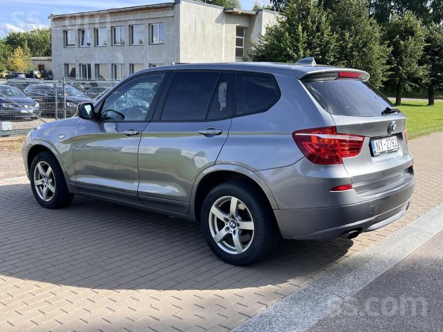 Pelēks BMW X3 2012 Limbaži, ar dzinēja tilpumu 2.00 L un nobraukumu 255 tūkst. km par 9950 €, foto 7 vietnē AUTOMOTO.COM.LV