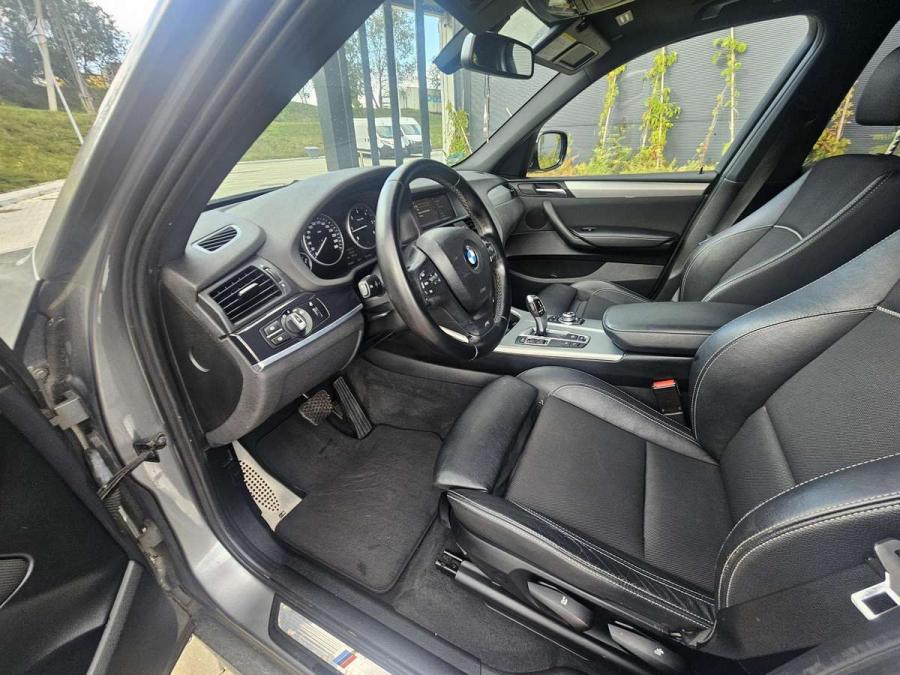 Grey BMW X3 2012 in Vilnius, with an engine capacity of 2.00 L and mileage of 291 thousand km for 10800 €, photo 16 on AUTOMOTO.COM.LV