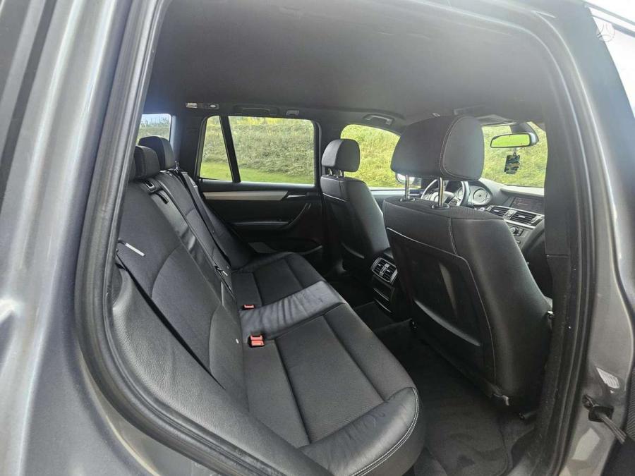 Grey BMW X3 2012 in Vilnius, with an engine capacity of 2.00 L and mileage of 291 thousand km for 10800 €, photo 25 on AUTOMOTO.COM.LV
