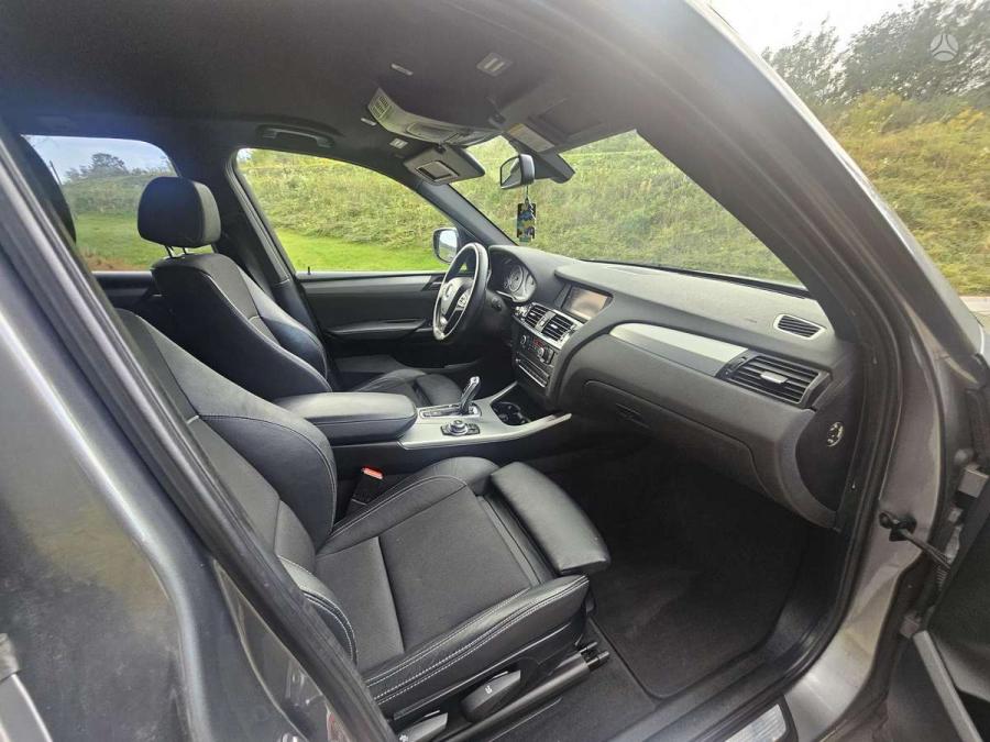 Grey BMW X3 2012 in Vilnius, with an engine capacity of 2.00 L and mileage of 291 thousand km for 10800 €, photo 26 on AUTOMOTO.COM.LV