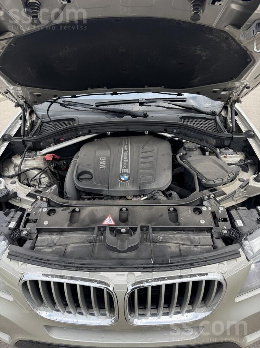 Grey BMW X3 2012 in Riga, with an engine capacity of 3.00 L and mileage of 278 thousand km for 10100 €, photo 6 on AUTOMOTO.COM.LV