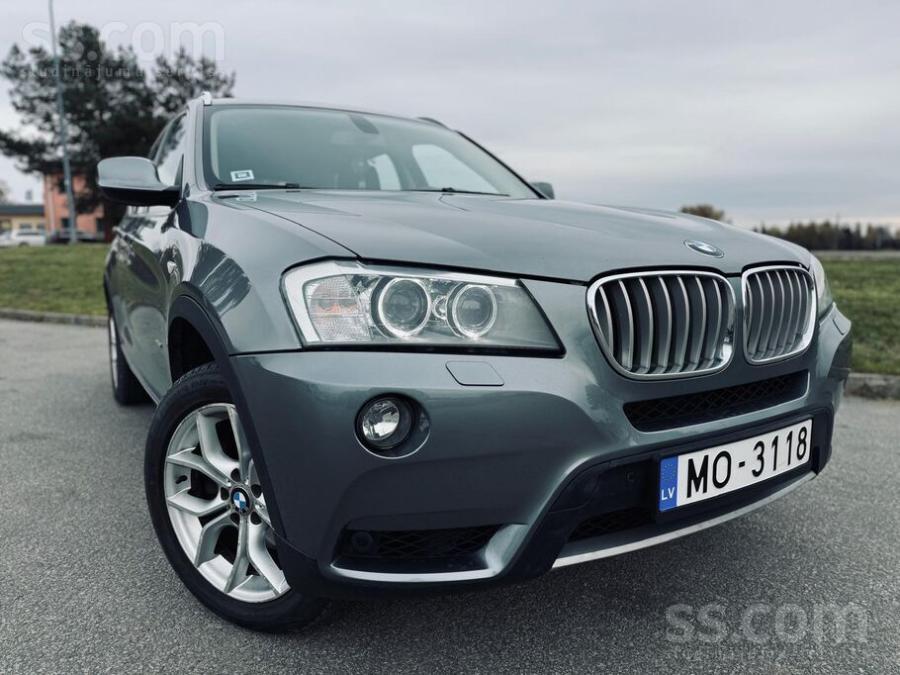 Grey BMW X3 2013 in Cesis, with an engine capacity of 3.50 L and mileage of 0 thousand km for 7100 €, photo 6 on AUTOMOTO.COM.LV