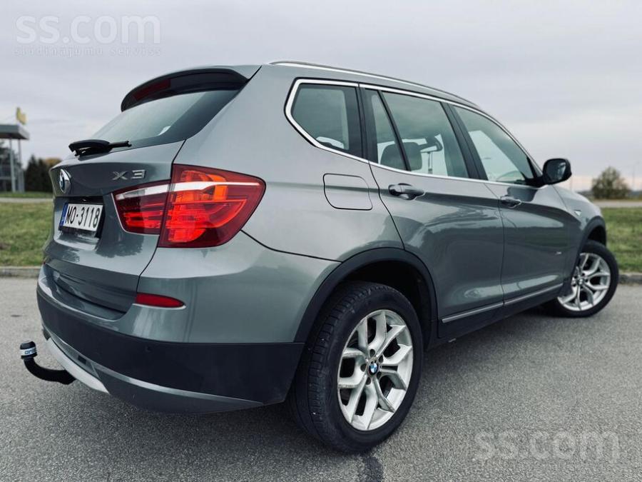 Grey BMW X3 2013 in Cesis, with an engine capacity of 3.50 L and mileage of 0 thousand km for 7100 €, photo 9 on AUTOMOTO.COM.LV