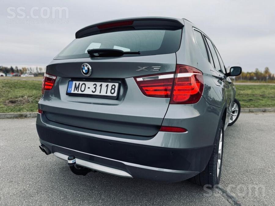 Grey BMW X3 2013 in Cesis, with an engine capacity of 3.50 L and mileage of 0 thousand km for 7100 €, photo 10 on AUTOMOTO.COM.LV