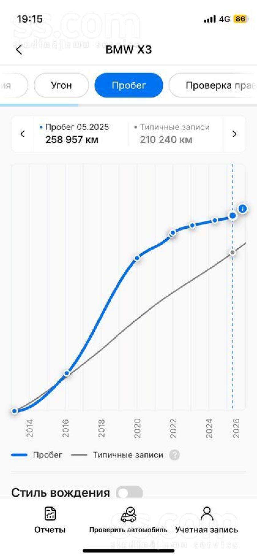 Grey BMW X3 2013 in Riga, with an engine capacity of 3.00 L and mileage of 262 thousand km for 17900 €, photo 4 on AUTOMOTO.COM.LV