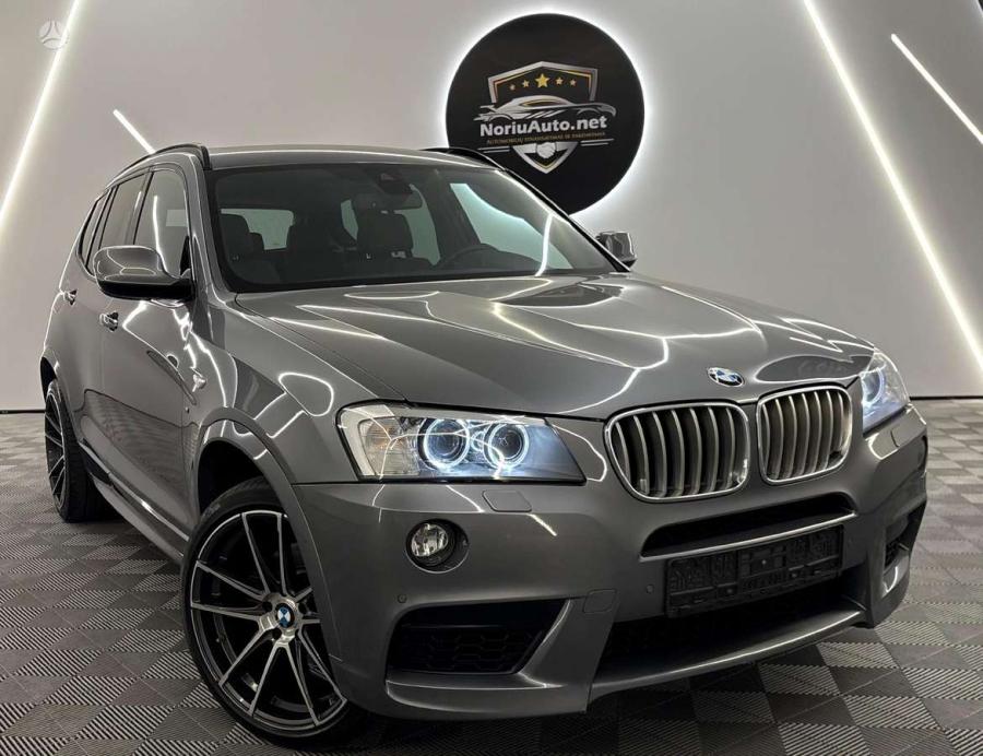 Grey BMW X3 2013 in Marijampole, with an engine capacity of 2.99 L and mileage of 274 thousand km for 11999 €, photo 1 on AUTOMOTO.COM.LV