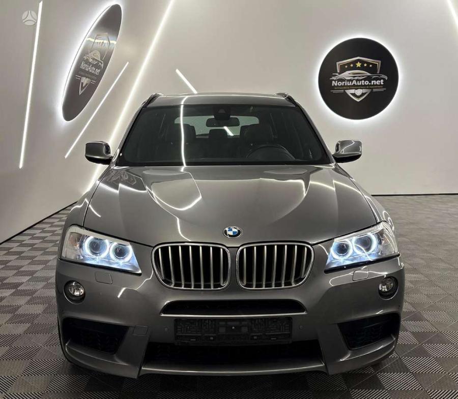 Grey BMW X3 2013 in Marijampole, with an engine capacity of 2.99 L and mileage of 274 thousand km for 11999 €, photo 27 on AUTOMOTO.COM.LV