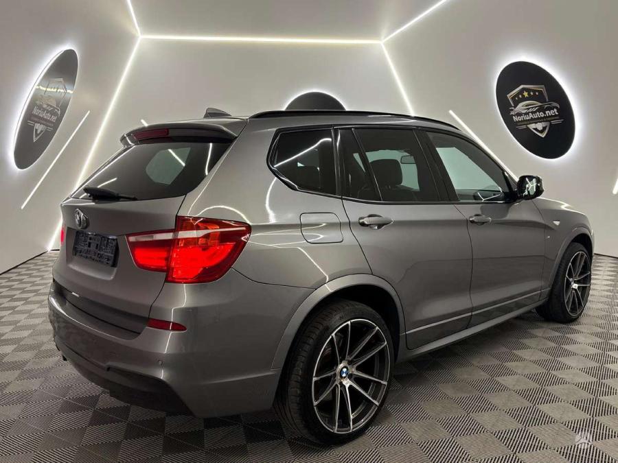 Grey BMW X3 2013 in Marijampole, with an engine capacity of 2.99 L and mileage of 274 thousand km for 11999 €, photo 28 on AUTOMOTO.COM.LV