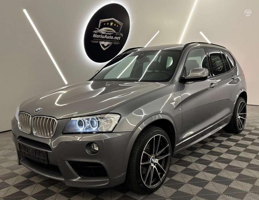 Grey BMW X3 2013 in Marijampole, with an engine capacity of 2.99 L and mileage of 274 thousand km for 11999 €, photo 32 on AUTOMOTO.COM.LV