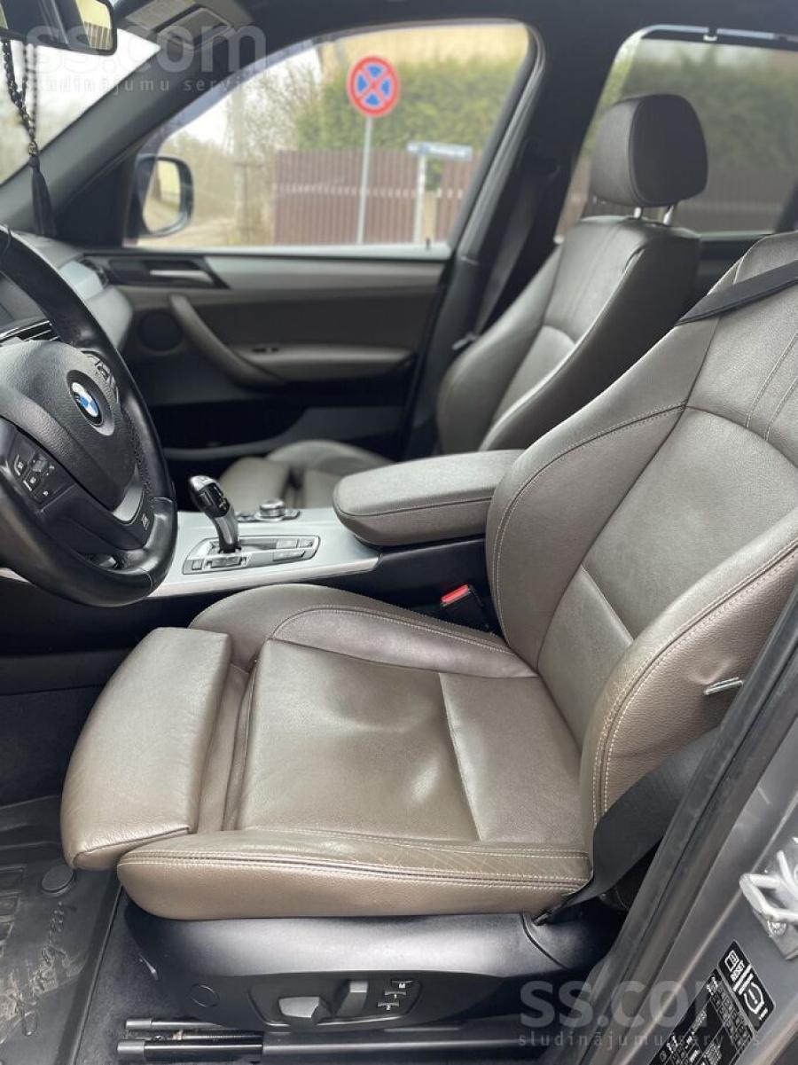 Pelēks BMW X3 2013 Rīga, ar dzinēja tilpumu 3.00 L un nobraukumu 264 tūkst. km par 15900 €, foto 6 vietnē AUTOMOTO.COM.LV
