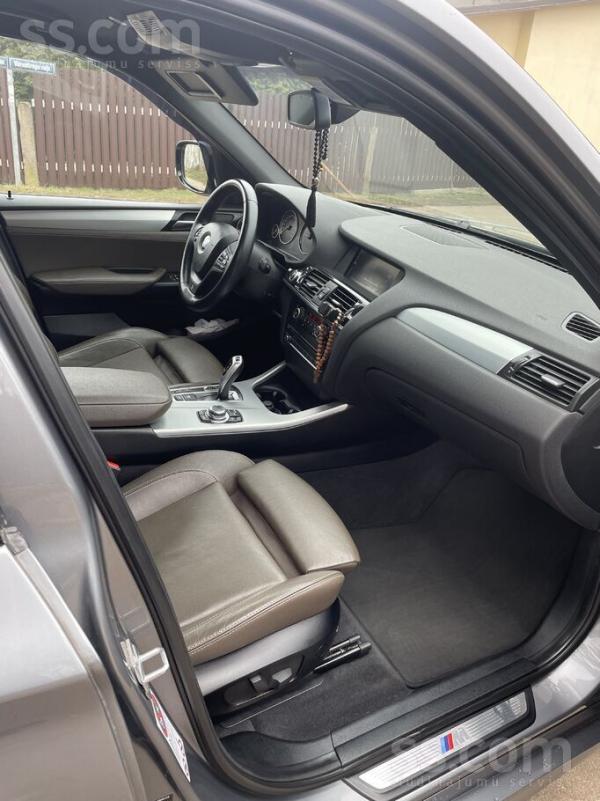 Grey BMW X3 2013 in Riga, with an engine capacity of 3.00 L and mileage of 264 thousand km for 15900 €, photo 6 on AUTOMOTO.COM.LV