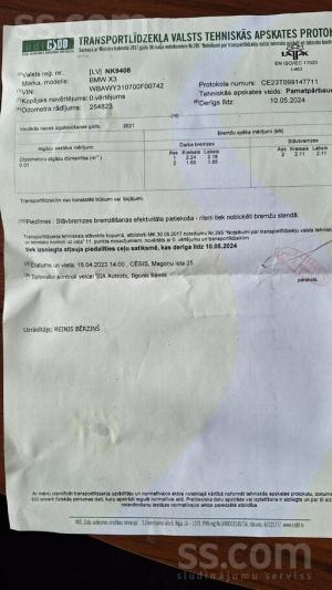 Серый БМВ Х3 2013 в Валмиера, объемом двигателя 2.00 л и пробегом 289 тыс. км за 12700 €, фото 8 на AUTOMOTO.COM.LV