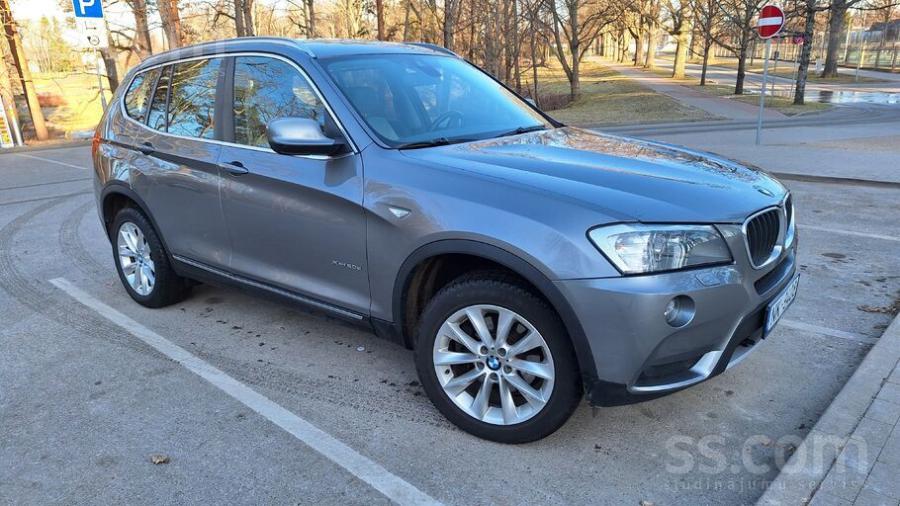Pelēks BMW X3 2013 Valmiera, ar dzinēja tilpumu 2.00 L un nobraukumu 291 tūkst. km par 11800 €, foto 5 vietnē AUTOMOTO.COM.LV
