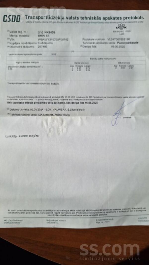 Pelēks BMW X3 2013 Valmiera, ar dzinēja tilpumu 2.00 L un nobraukumu 291 tūkst. km par 11800 €, foto 8 vietnē AUTOMOTO.COM.LV