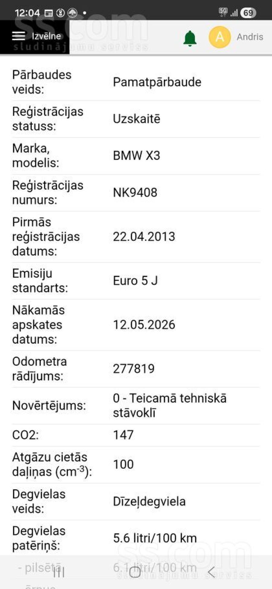 Pelēks BMW X3 2013 Valmiera, ar dzinēja tilpumu 2.00 L un nobraukumu 291 tūkst. km par 11800 €, foto 10 vietnē AUTOMOTO.COM.LV