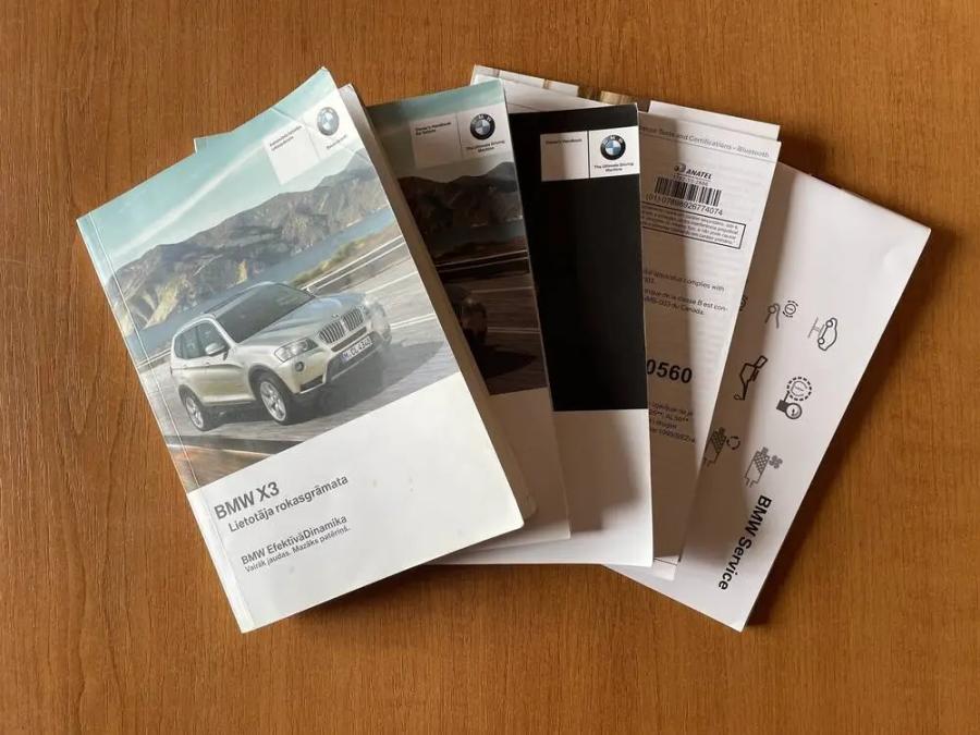 Pelēks BMW X3 2013 Talsi, ar dzinēja tilpumu 2.00 L un nobraukumu 276 tūkst. km par 9400 €, foto 32 vietnē AUTOMOTO.COM.LV