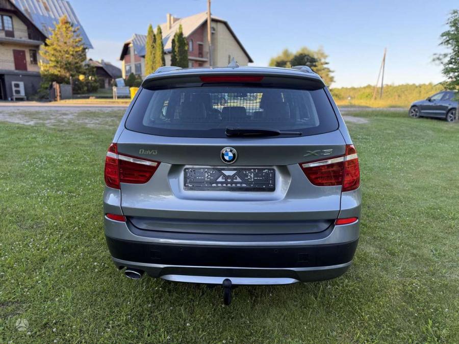 Grey BMW X3 2013 in Utena, with an engine capacity of 2.00 L and mileage of 172 thousand km for 9950 €, photo 6 on AUTOMOTO.COM.LV