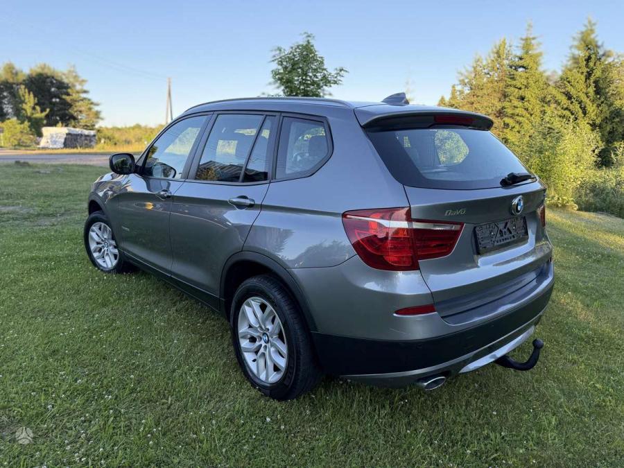 Grey BMW X3 2013 in Utena, with an engine capacity of 2.00 L and mileage of 172 thousand km for 9950 €, photo 7 on AUTOMOTO.COM.LV