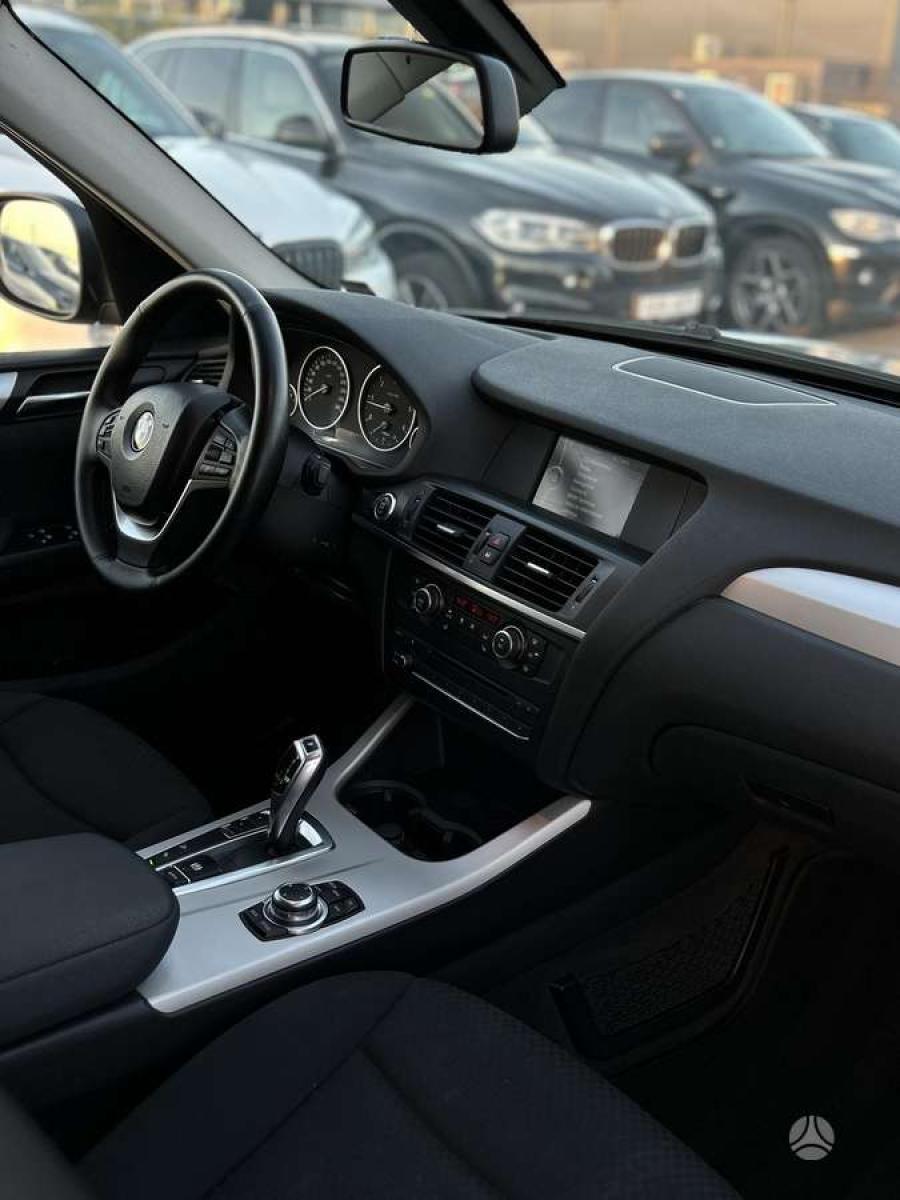 Pelēks BMW X3 2013 Kauņa, ar dzinēja tilpumu 2.00 L un nobraukumu 258 tūkst. km par 10650 €, foto 32 vietnē AUTOMOTO.COM.LV