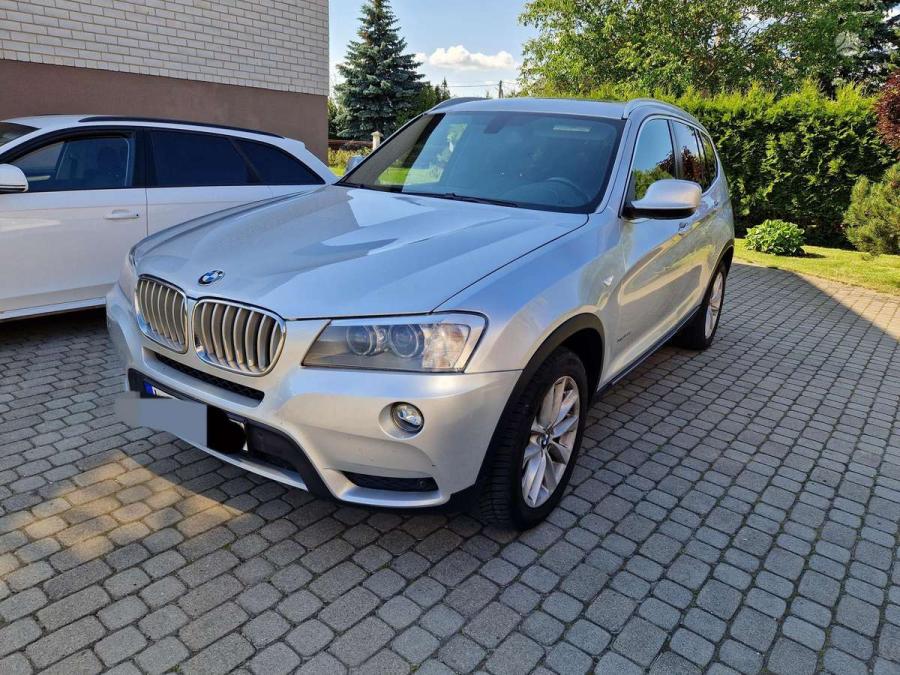 Grey BMW X3 2013 in Panevezys, with an engine capacity of 2.00 L and mileage of 185 thousand km for 7650 €, photo 1 on AUTOMOTO.COM.LV