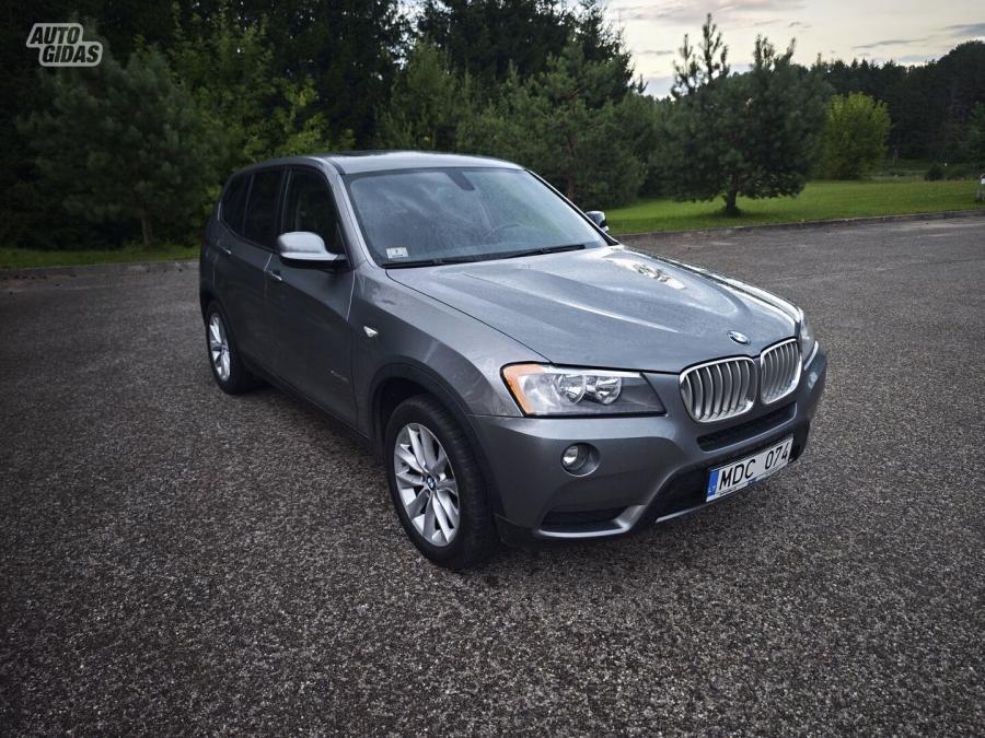 Pelēks BMW X3 2013 Ignalina, ar dzinēja tilpumu 2.00 L un nobraukumu 204 tūkst. km par 5999 €, foto 1 vietnē AUTOMOTO.COM.LV