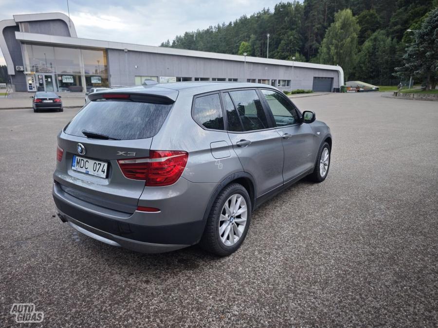 Pelēks BMW X3 2013 Ignalina, ar dzinēja tilpumu 2.00 L un nobraukumu 204 tūkst. km par 5999 €, foto 6 vietnē AUTOMOTO.COM.LV