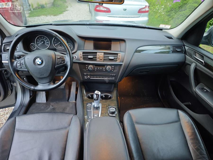 Pelēks BMW X3 2013 Ignalina, ar dzinēja tilpumu 2.00 L un nobraukumu 204 tūkst. km par 5999 €, foto 8 vietnē AUTOMOTO.COM.LV