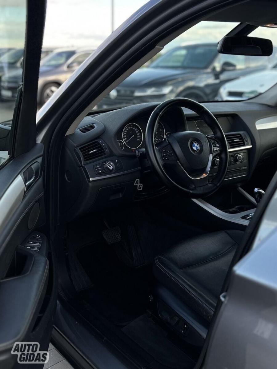 Pelēks BMW X3 2013 Kauņa, ar dzinēja tilpumu 2.00 L un nobraukumu 258 tūkst. km par 9999 €, foto 17 vietnē AUTOMOTO.COM.LV