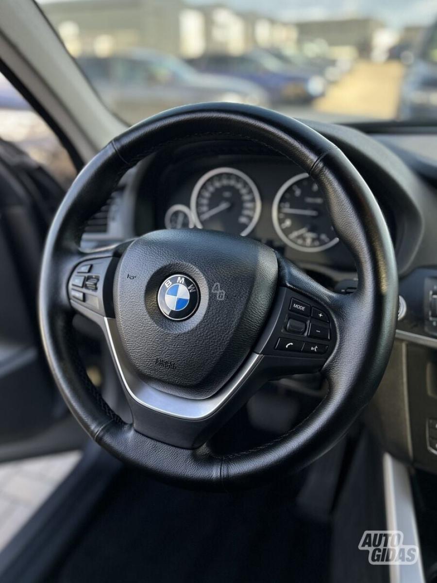 Pelēks BMW X3 2013 Kauņa, ar dzinēja tilpumu 2.00 L un nobraukumu 258 tūkst. km par 9999 €, foto 21 vietnē AUTOMOTO.COM.LV