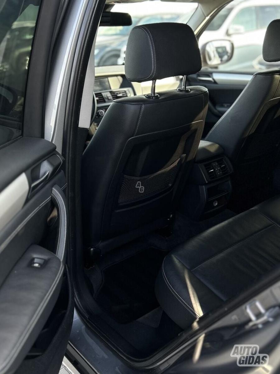 Pelēks BMW X3 2013 Kauņa, ar dzinēja tilpumu 2.00 L un nobraukumu 258 tūkst. km par 9999 €, foto 36 vietnē AUTOMOTO.COM.LV