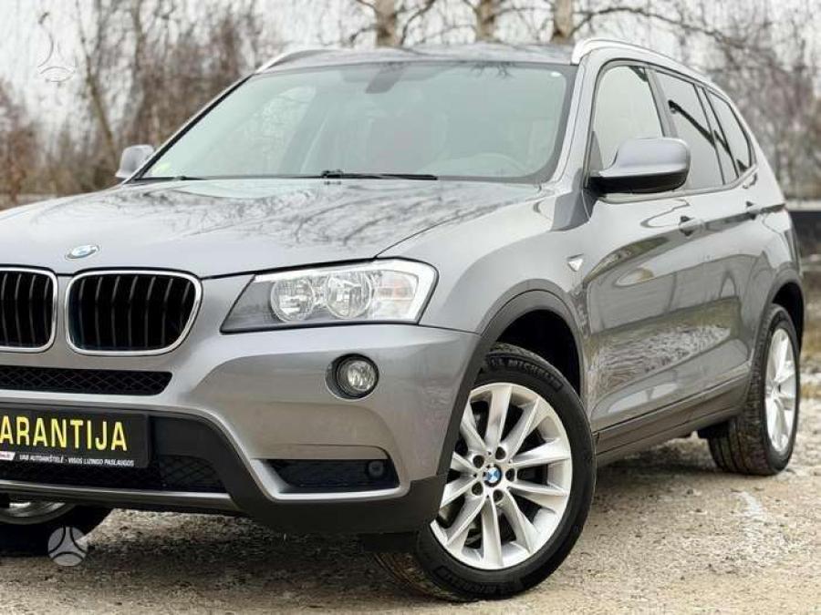 Grey BMW X3 2014 in Siauliai, with an engine capacity of 2.00 L and mileage of 290 thousand km for 12950 €, photo 16 on AUTOMOTO.COM.LV