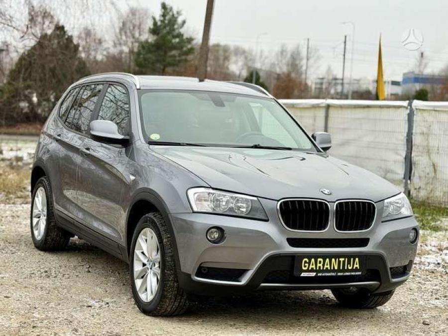 Grey BMW X3 2014 in Siauliai, with an engine capacity of 2.00 L and mileage of 290 thousand km for 12950 €, photo 17 on AUTOMOTO.COM.LV