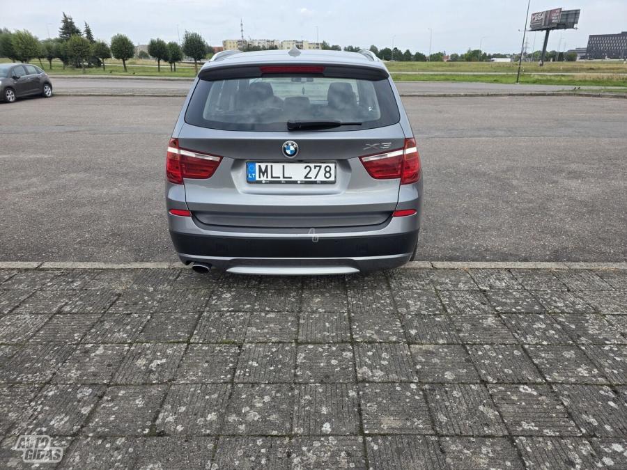 Pelēks BMW X3 2014 Kauņa, ar dzinēja tilpumu 2.00 L un nobraukumu 240 tūkst. km par 10400 €, foto 6 vietnē AUTOMOTO.COM.LV