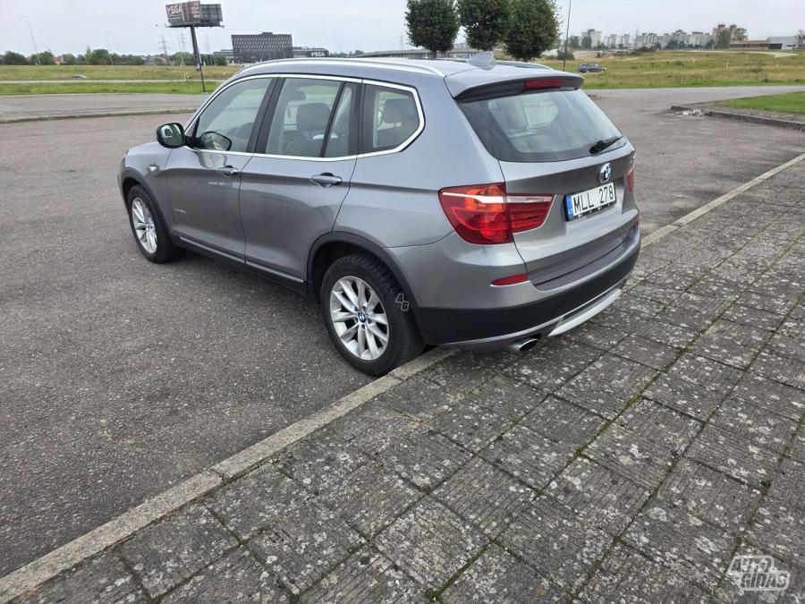 Pelēks BMW X3 2014 Kauņa, ar dzinēja tilpumu 2.00 L un nobraukumu 240 tūkst. km par 10400 €, foto 7 vietnē AUTOMOTO.COM.LV