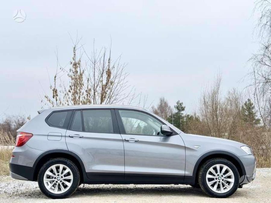 Pelēks BMW X3 2014 Šauļi, ar dzinēja tilpumu 2.00 L un nobraukumu 290 tūkst. km par 12950 €, foto 14 vietnē AUTOMOTO.COM.LV
