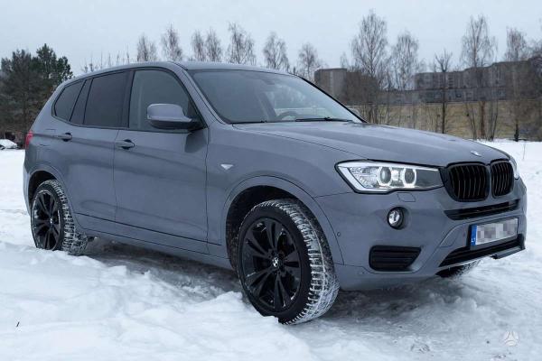 Pelēks BMW X3 2014 Viļņa, ar dzinēja tilpumu 2.98 L un nobraukumu 161 tūkst. km par 11950 €, foto 3 vietnē AUTOMOTO.COM.LV
