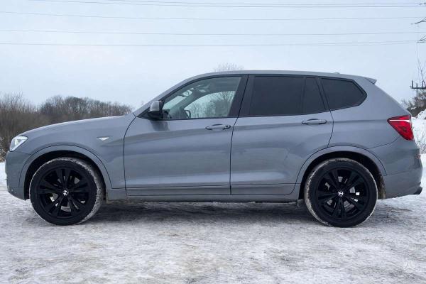 Pelēks BMW X3 2014 Viļņa, ar dzinēja tilpumu 2.98 L un nobraukumu 161 tūkst. km par 11950 €, foto 4 vietnē AUTOMOTO.COM.LV