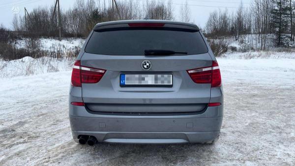 Pelēks BMW X3 2014 Viļņa, ar dzinēja tilpumu 2.98 L un nobraukumu 161 tūkst. km par 11950 €, foto 6 vietnē AUTOMOTO.COM.LV