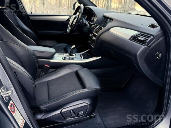 Grey BMW X3 2014 in Valmiera, with an engine capacity of 3.00 L and mileage of 201 thousand km for 14900 €, photo 10 on AUTOMOTO.COM.LV