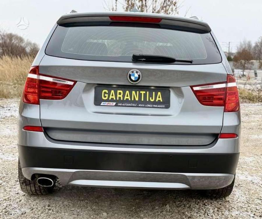 Grey BMW X3 2014 in Siauliai, with an engine capacity of 2.00 L and mileage of 290 thousand km for 12950 €, photo 6 on AUTOMOTO.COM.LV