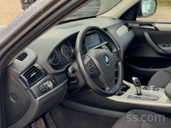 Grey BMW X3 2014 in Daugavpils, with an engine capacity of 2.00 L and mileage of 201 thousand km for 11500 €, photo 7 on AUTOMOTO.COM.LV