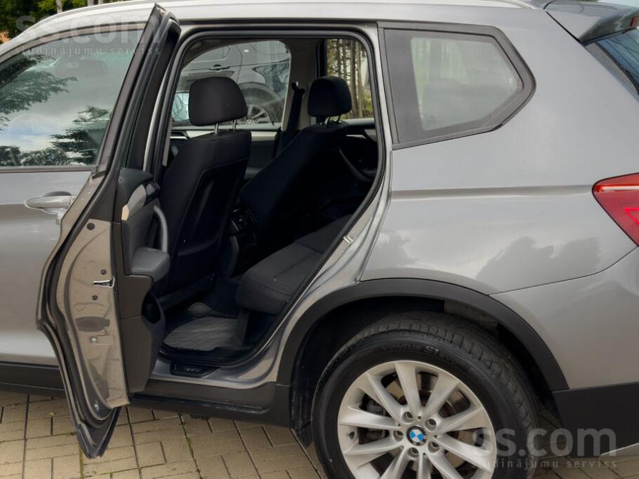 Pelēks BMW X3 2014 Daugavpils, ar dzinēja tilpumu 2.00 L un nobraukumu 201 tūkst. km par 11500 €, foto 10 vietnē AUTOMOTO.COM.LV