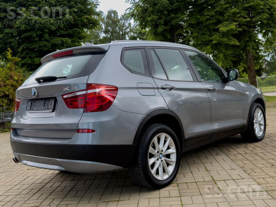 Pelēks BMW X3 2014 Daugavpils, ar dzinēja tilpumu 2.00 L un nobraukumu 201 tūkst. km par 11500 €, foto 14 vietnē AUTOMOTO.COM.LV