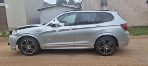 Grey BMW X3 2014 in Vilnius, with an engine capacity of 2.98 L and mileage of 97 thousand km for 7800 €, photo 5 on AUTOMOTO.COM.LV