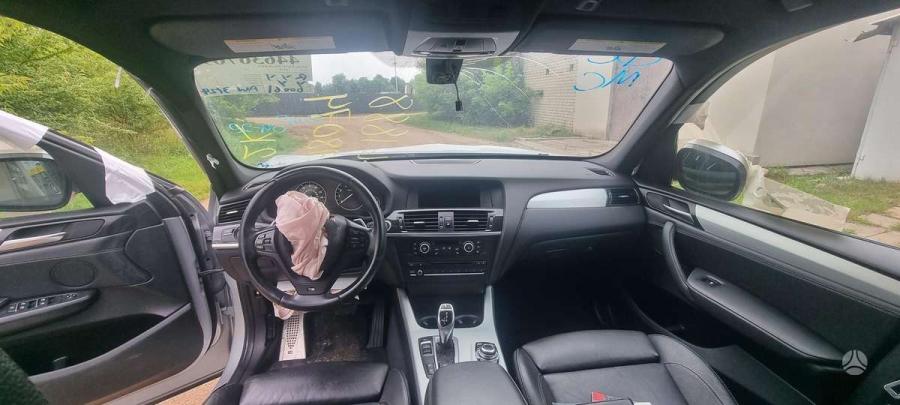 Grey BMW X3 2014 in Vilnius, with an engine capacity of 2.98 L and mileage of 97 thousand km for 7800 €, photo 10 on AUTOMOTO.COM.LV