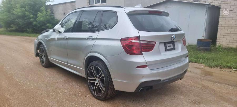 Pelēks BMW X3 2014 Viļņa, ar dzinēja tilpumu 2.98 L un nobraukumu 97 tūkst. km par 7800 €, foto 1 vietnē AUTOMOTO.COM.LV