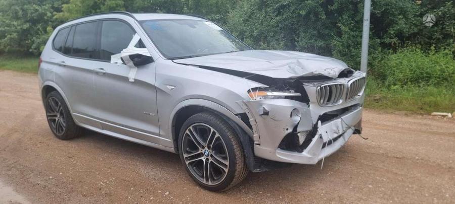 Grey BMW X3 2014 in Vilnius, with an engine capacity of 2.98 L and mileage of 97 thousand km for 7500 €, photo 3 on AUTOMOTO.COM.LV