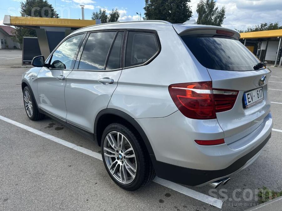 Pelēks BMW X3 2014 Aizkraukle, ar dzinēja tilpumu 3.00 L un nobraukumu 284 tūkst. km par 13000 €, foto 6 vietnē AUTOMOTO.COM.LV