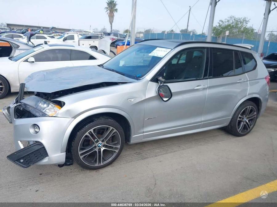 Pelēks BMW X3 2014 Viļņa, ar dzinēja tilpumu 2.98 L un nobraukumu 97 tūkst. km par 7400 €, foto 6 vietnē AUTOMOTO.COM.LV